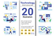Technology Illustrations, a Technology Illustration by Color Cubes