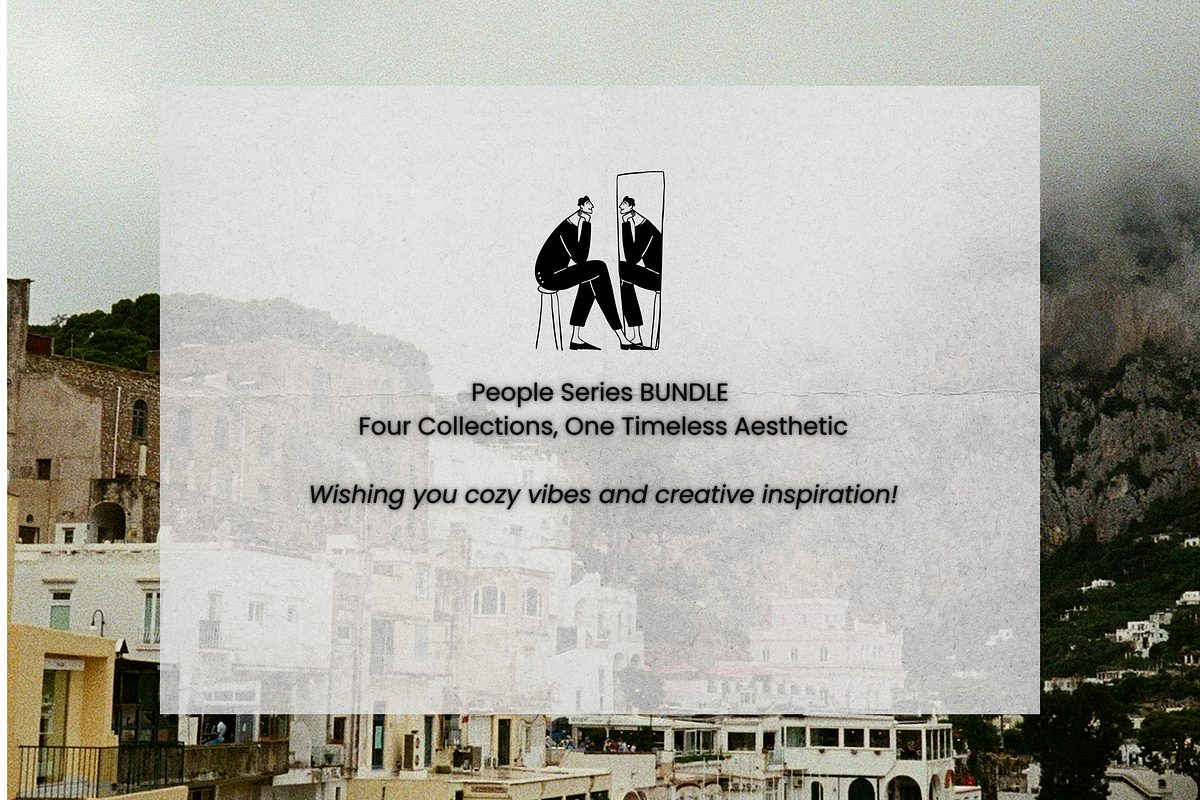 People Series BUNDLE: All 4 in 1, a Person Illustration by Veyla