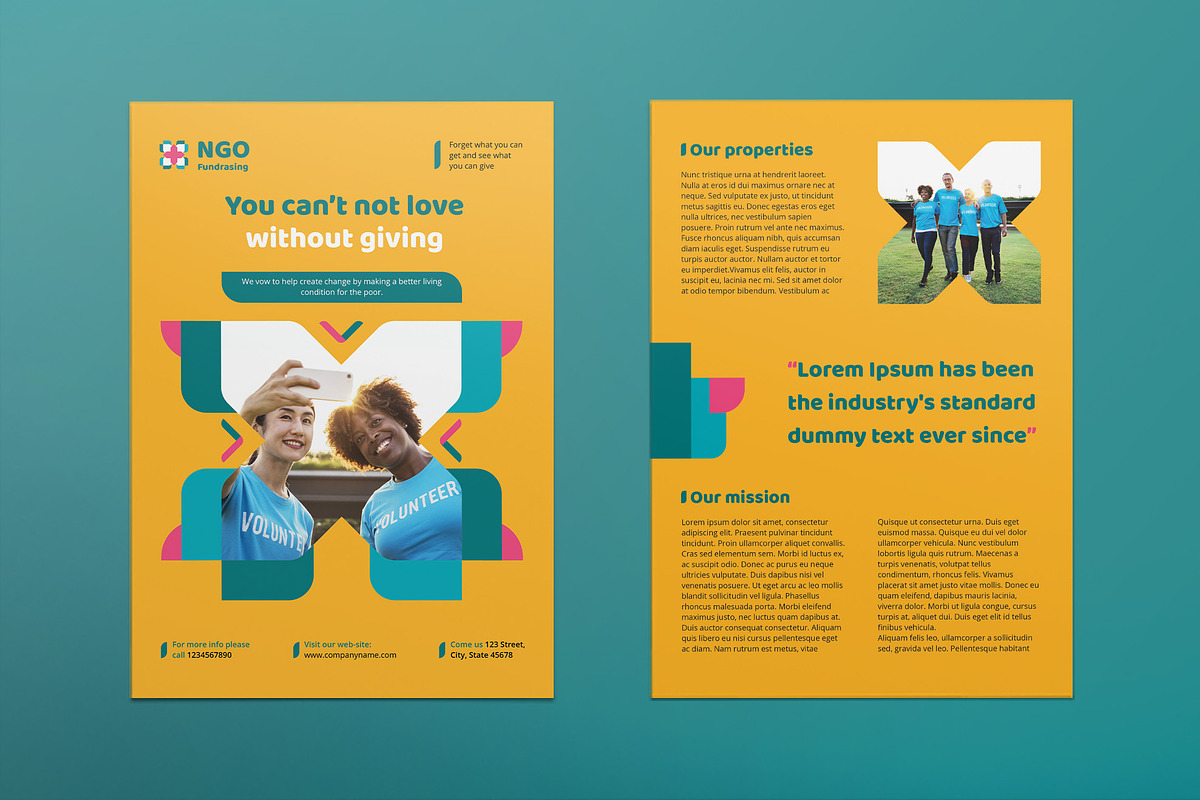 NGO Print Pack, a Poster Template by TemplatesNow!
