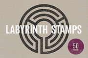 Labyrinth Stamps - Vector & PNG, a Texture Graphic by Offset