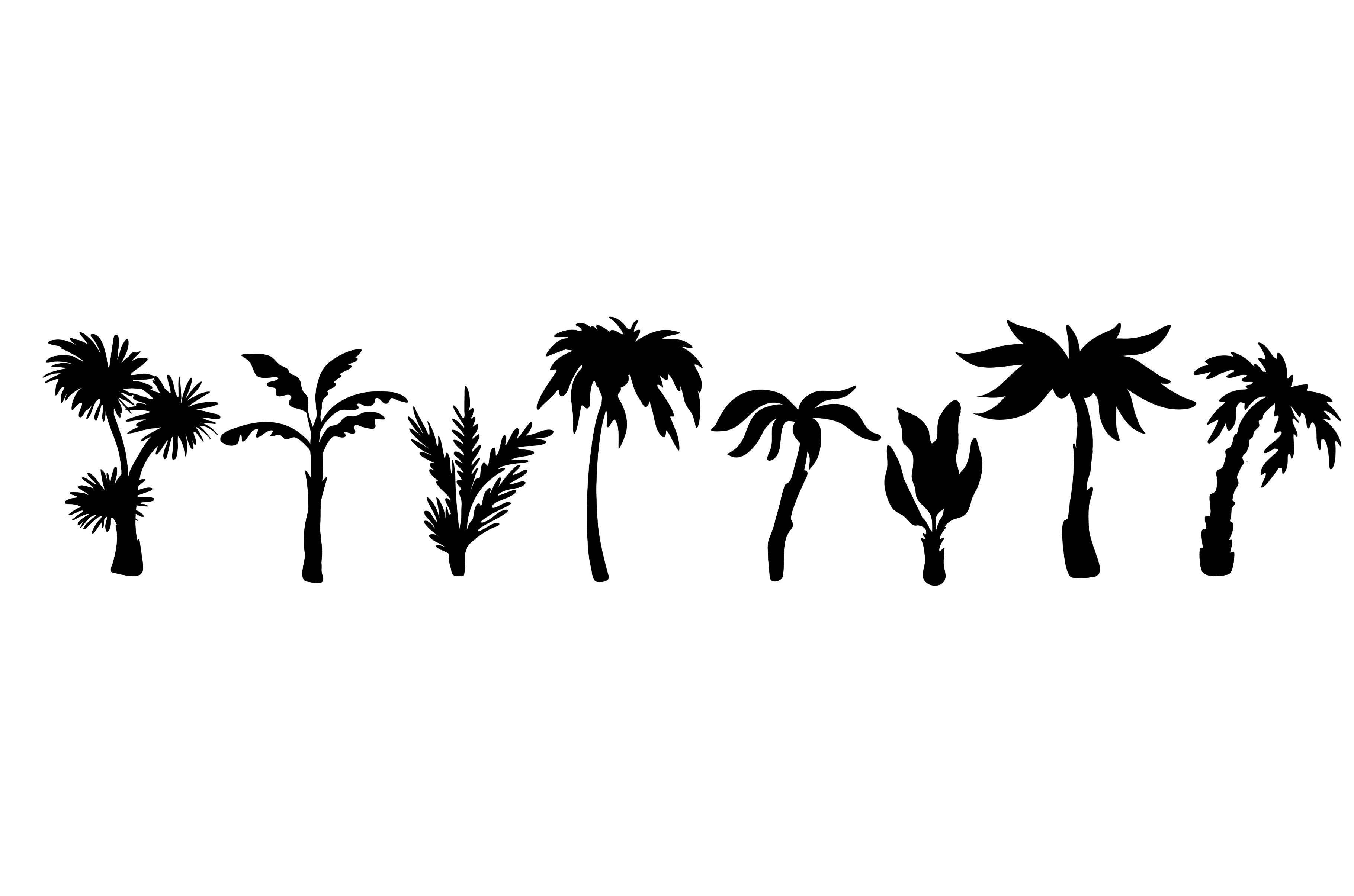 Palm trees silhouettes. Variety, a Decorative Illustration by YummyBuum