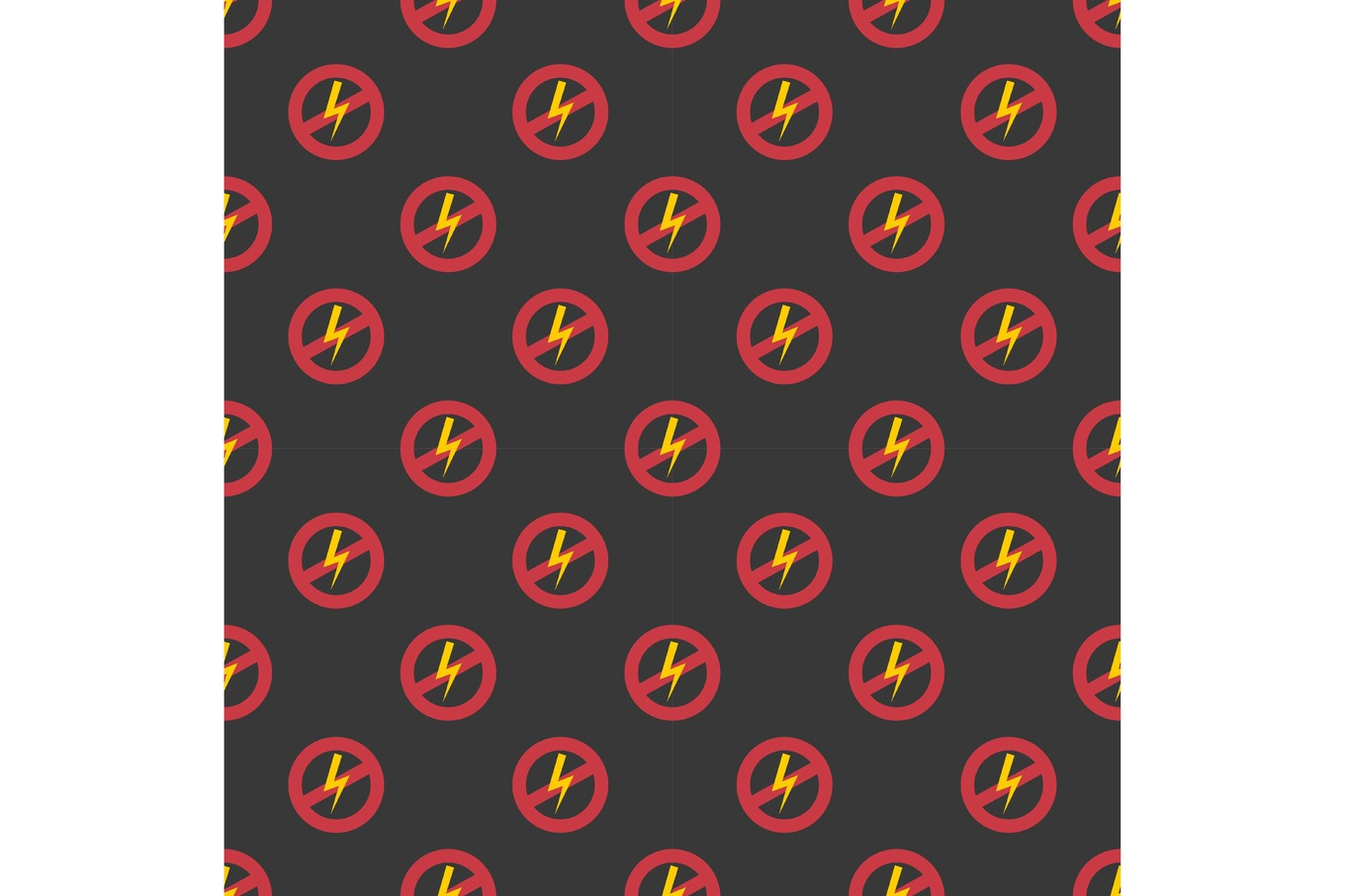 Prohibition sign industry production vector illustration warning danger ...