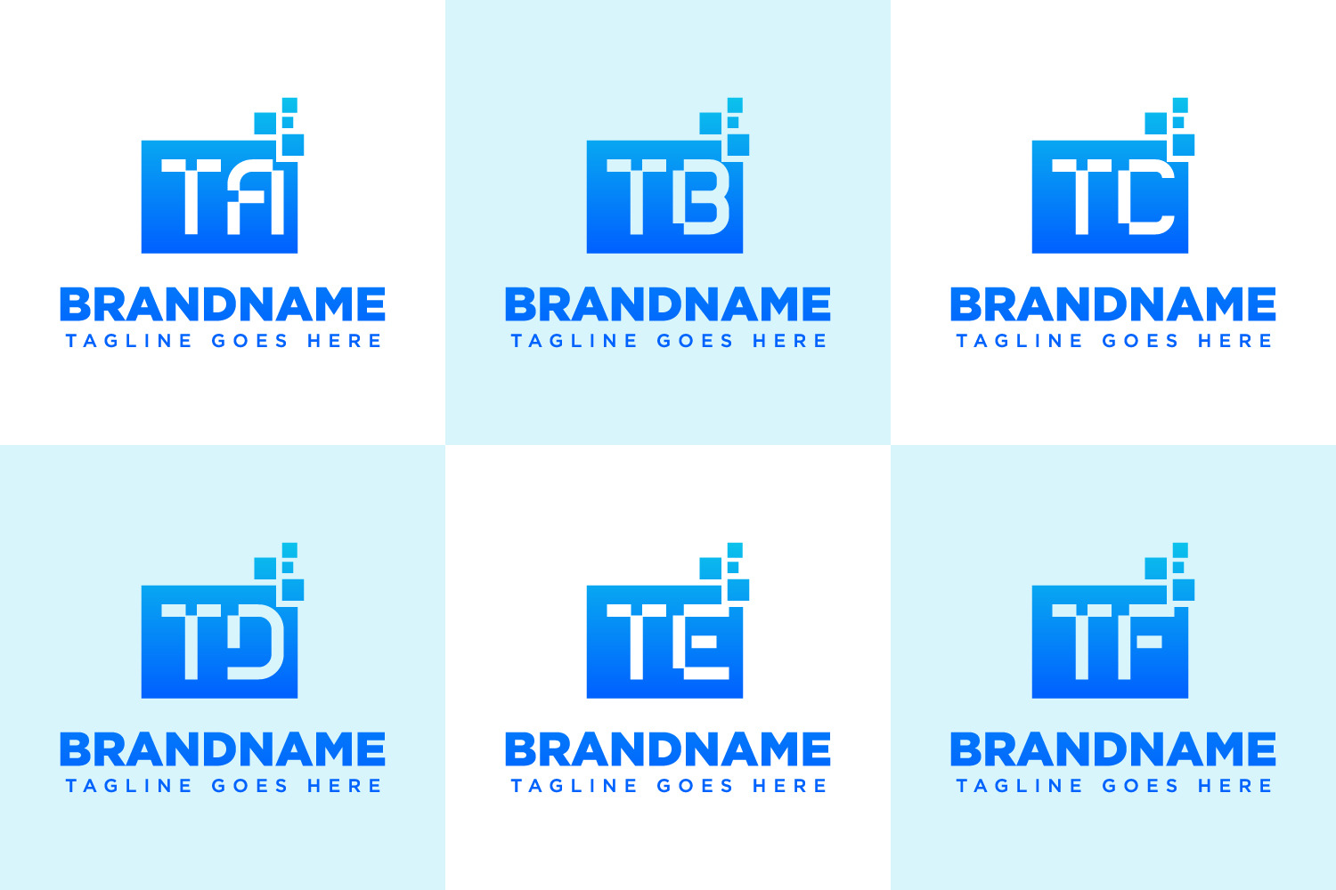 Letters TA TB TC TD TE TF Data Logo