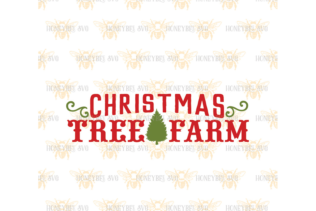 Christmas Tree Farm SVG EPS DXF JPG, a Decorative Illustration by JBArt ...