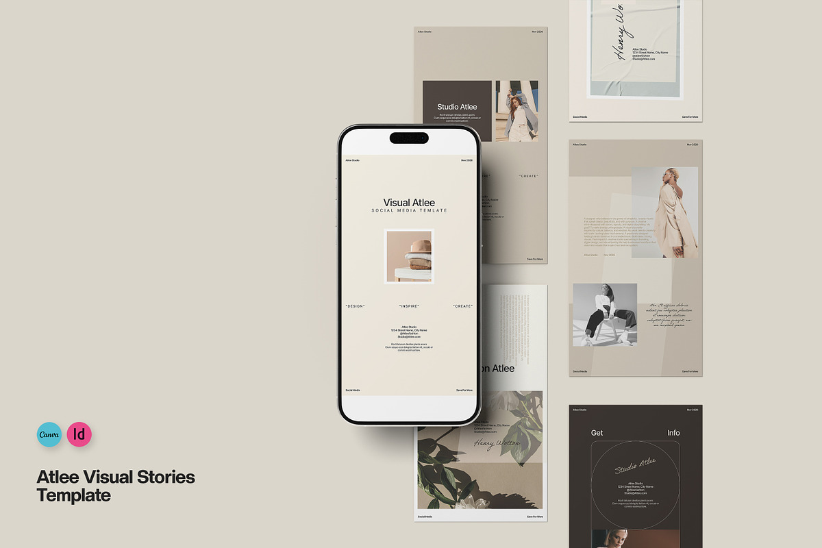 Atlee | Visual Stories Template, a Social Media Template by Creatiya Type