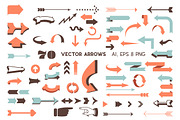 Vector Arrows Set - Retro and Modern, an Object Graphic by BirDIY Design