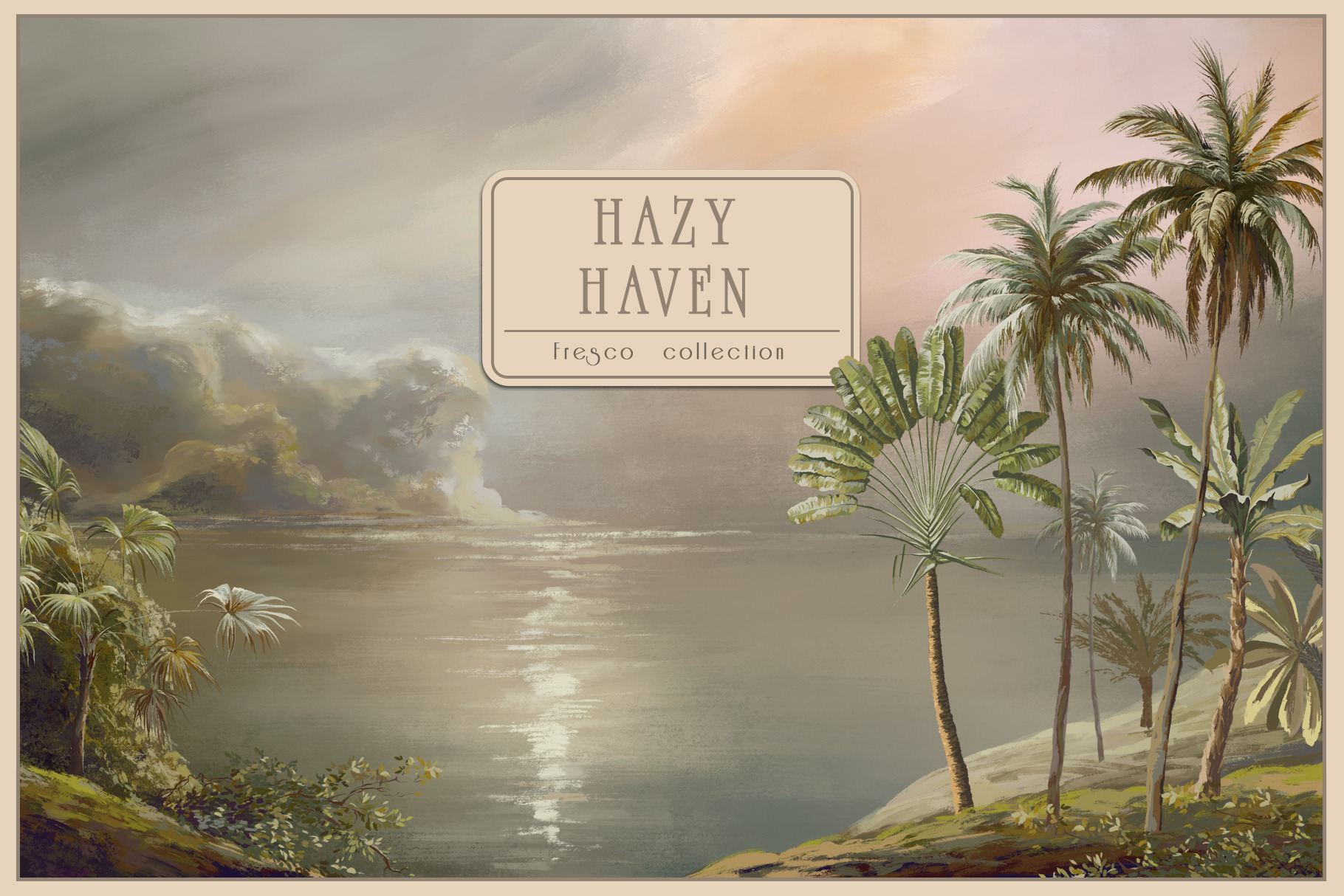 Fresco collecion Hazy haven, a Wallpaper Graphic by Natalia0307
