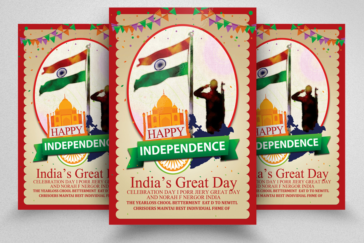 Indian Independence Day Flyer, a Flyer Template by Psd Templates