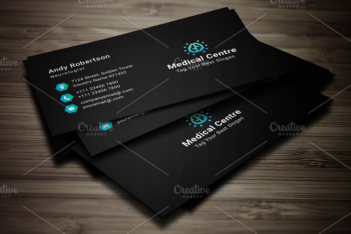 Medical Centre Business Card, a Business Card Template by graphicsunday