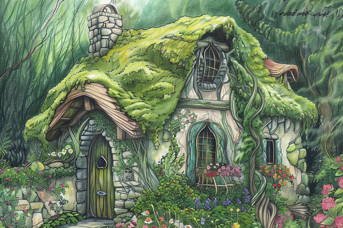 Fairy Cottage Illustration
