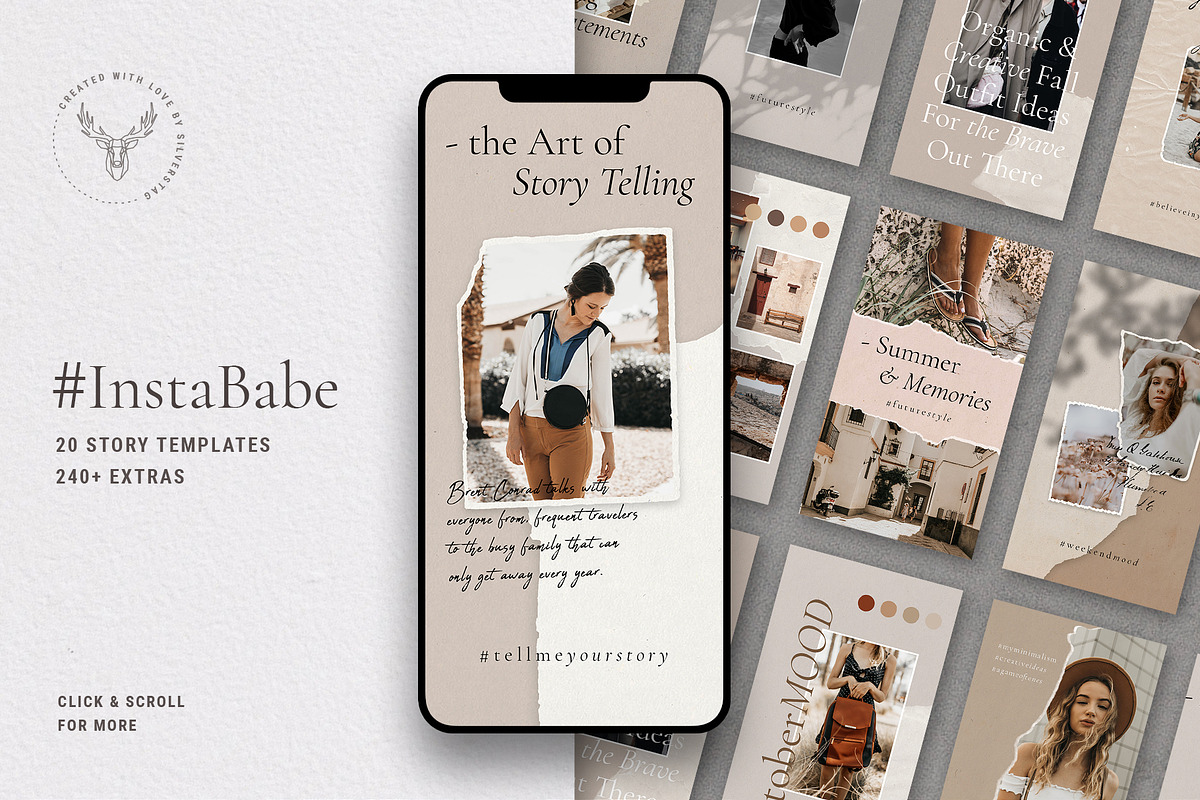 #InstaBabe Instagram Story Templates, a Social Media Template by ...