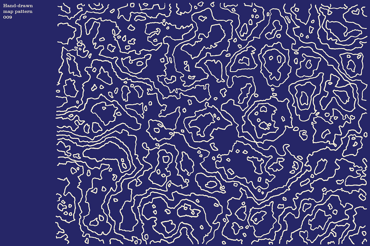 The Shop | Hand-drawn vector map patterns
