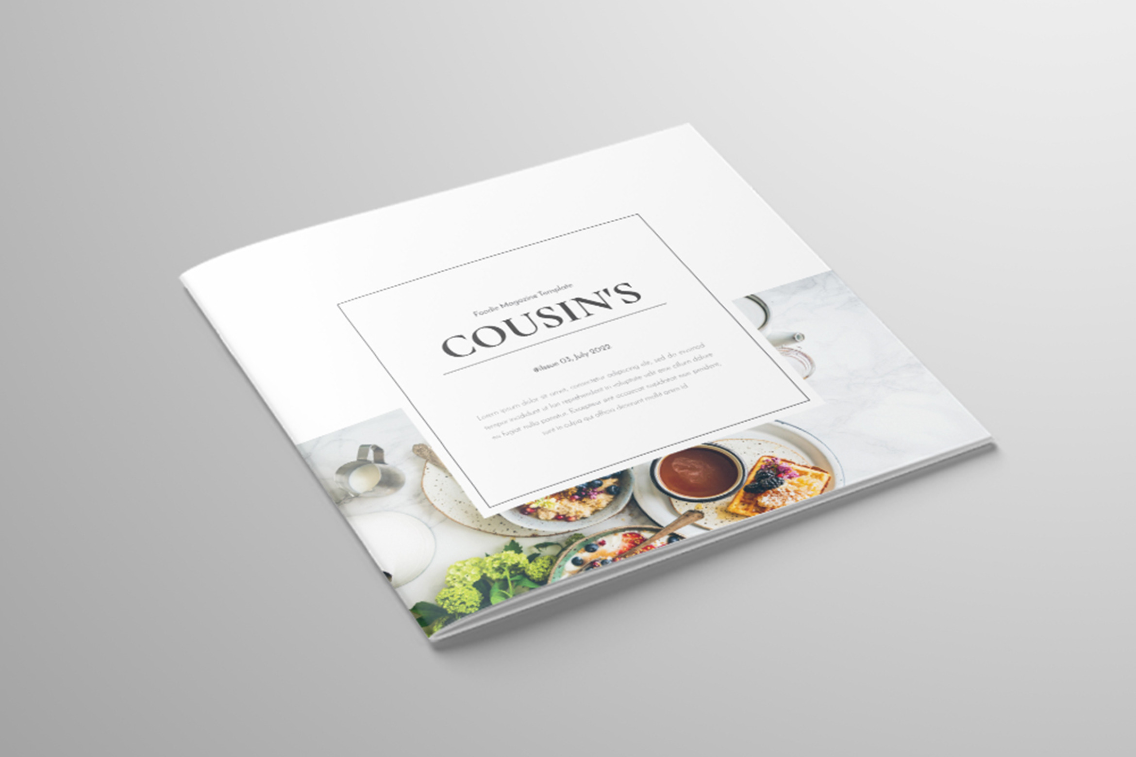 Square Cookbook / Recipebook, a Magazine Template by MA-KING_ART