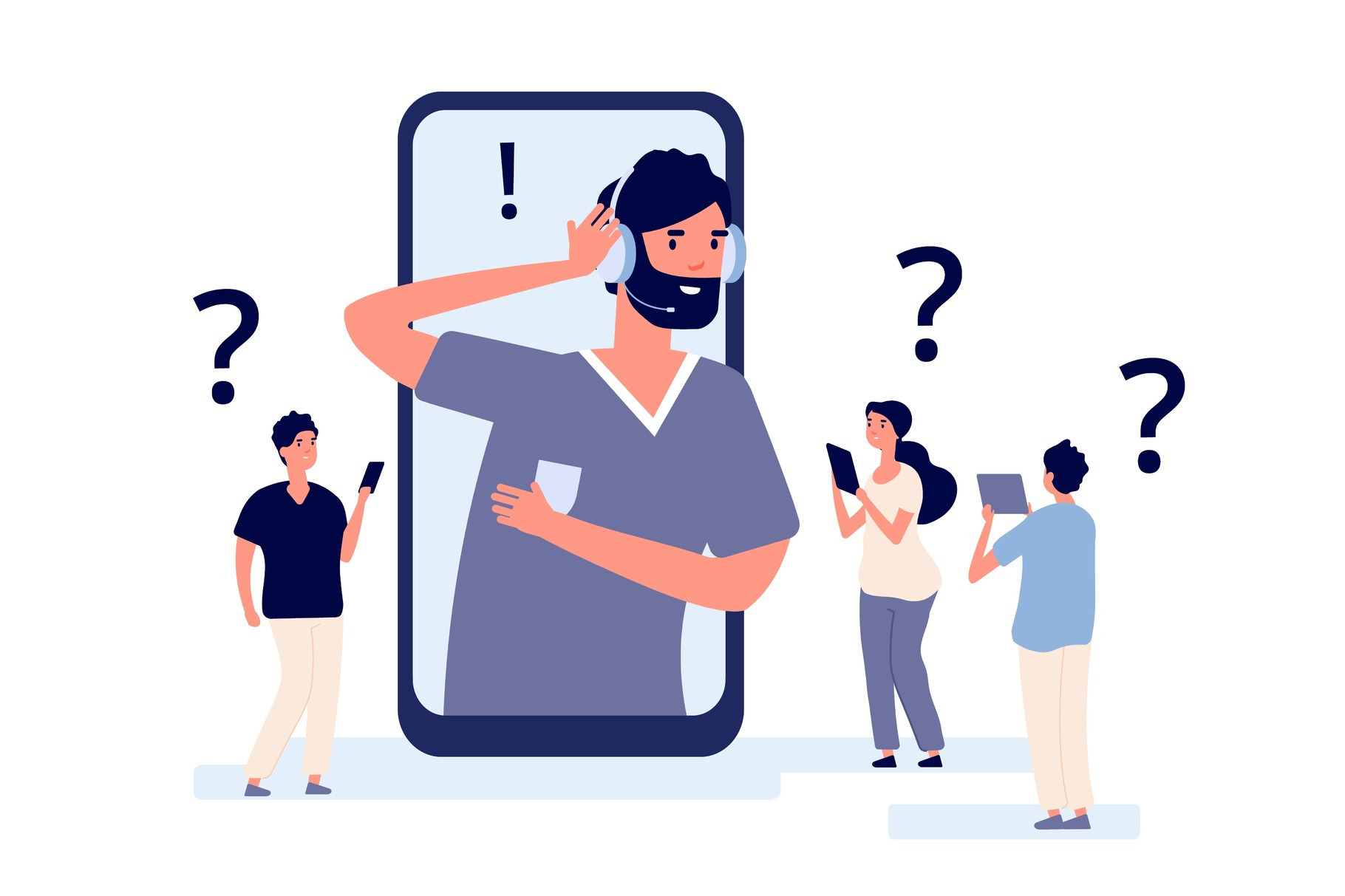 Customer support app. Professionals, a Background Graphic by Valerie Bodnar