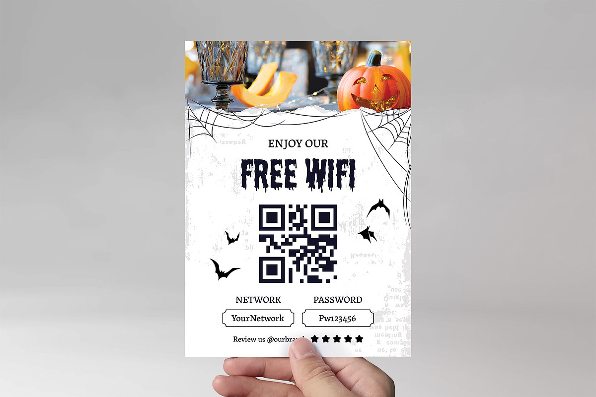 Halloween QR Code Flyer Templates, a Flyer Template by BrandPacks