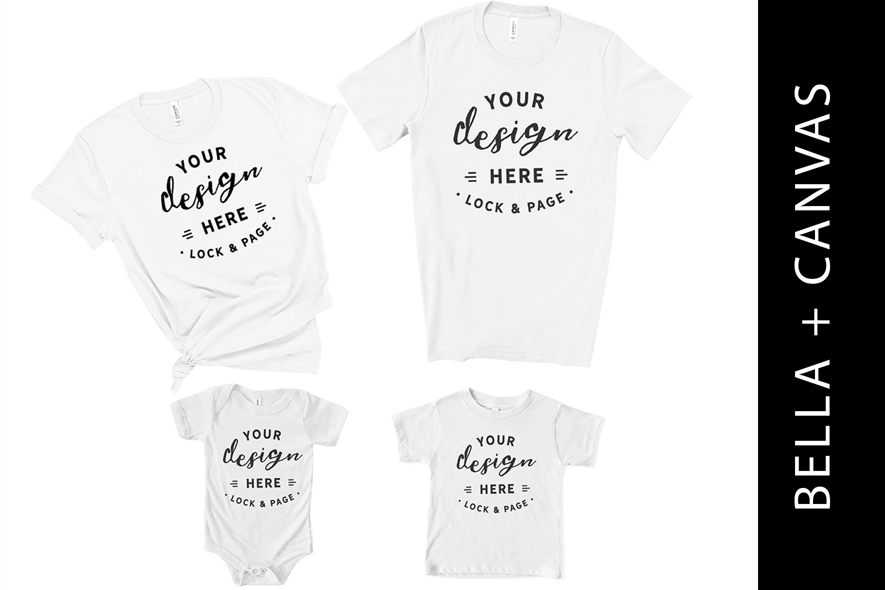 Family Bella Canvas Tees Mockup | Shirt Mockups ~ Creative Market