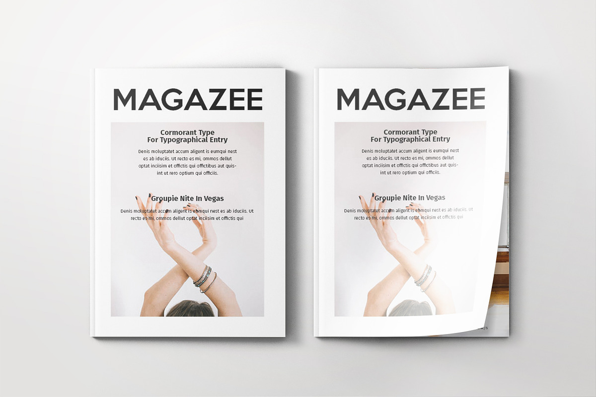 A5 Magazine Template, a Magazine Template by Bookrak Graphic Design