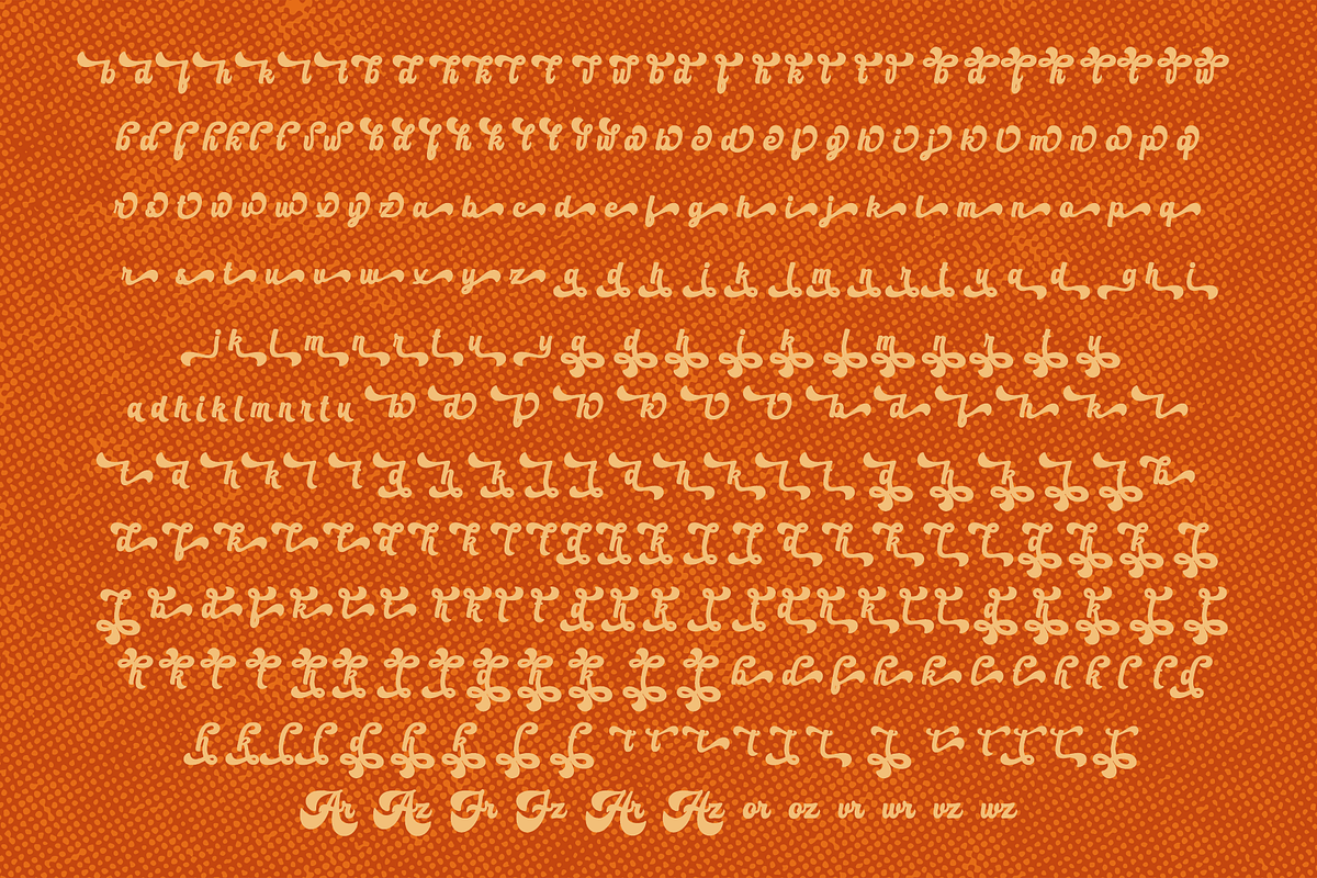 Madame Karoline | Cursive Retro Font