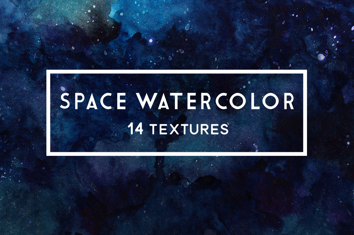 Space watercolor textures, a Texture Graphic by Anna's Creative Store