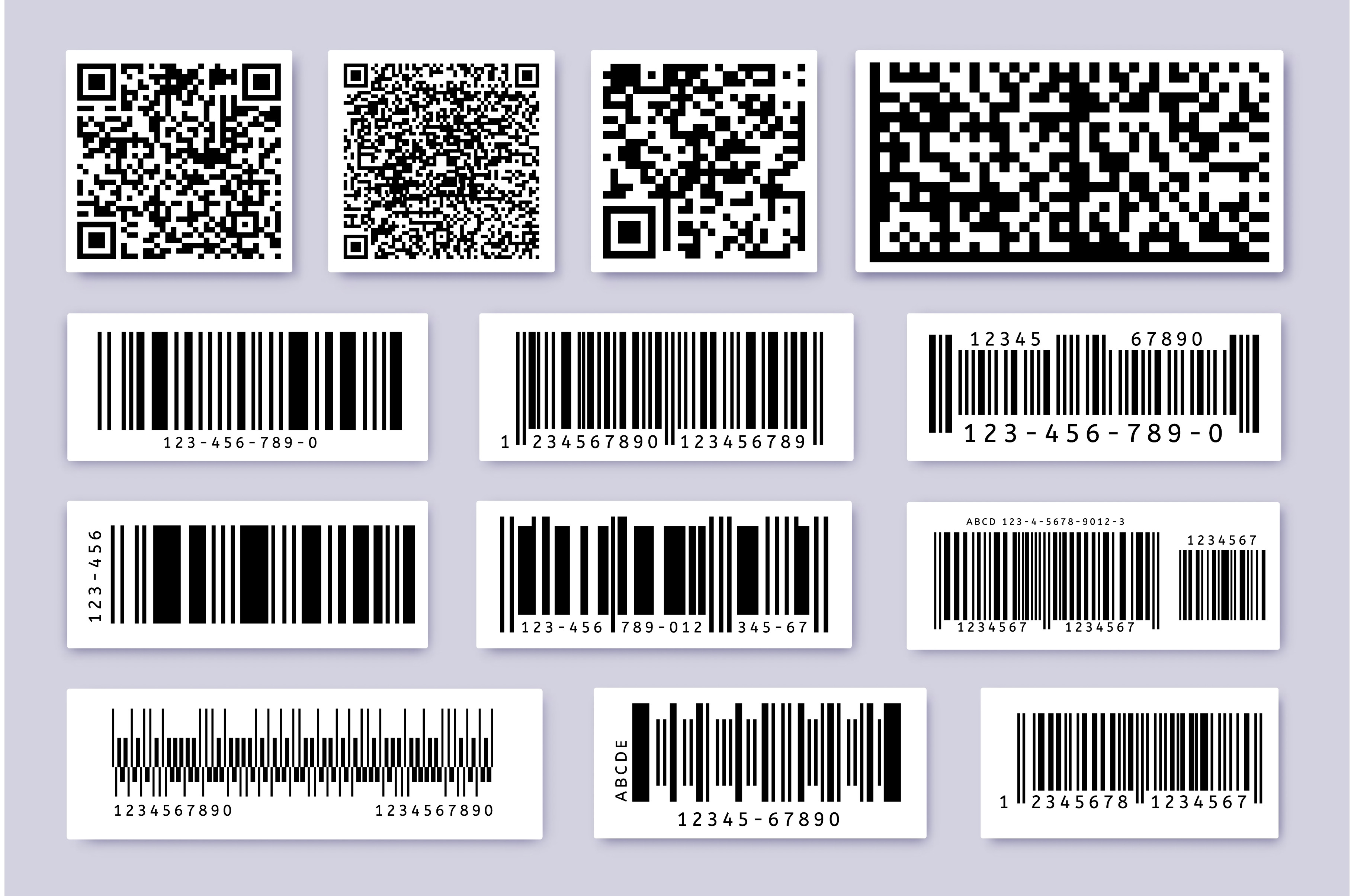 Barcode labels. Product label bar, an Illustration by winwin.art