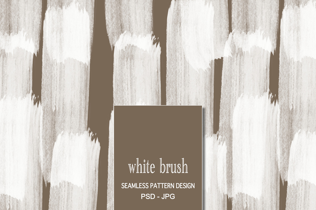 White Brush, Abstract ink lines, a Pattern Graphic by Nocito Design