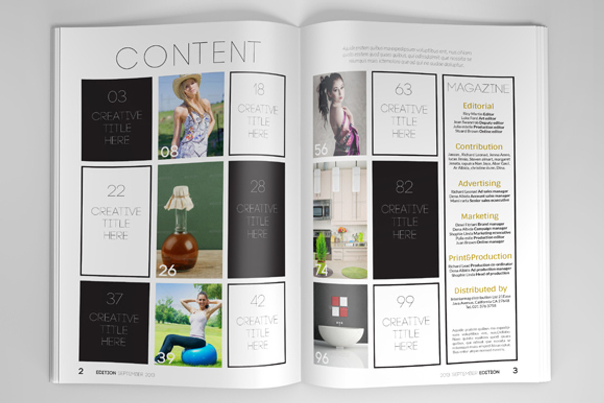 A5 Magazine Template, a Magazine Template by DesignCorner