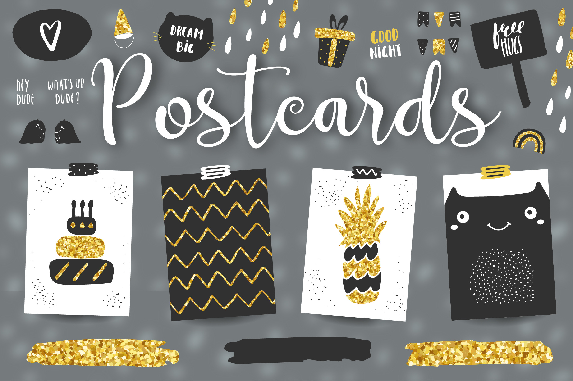 Wow Postcards, a Card Template by Veresk