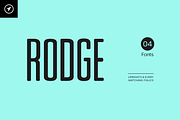 RODGE - Unique Display Headline Font, a Sans Serif Font by Designova®