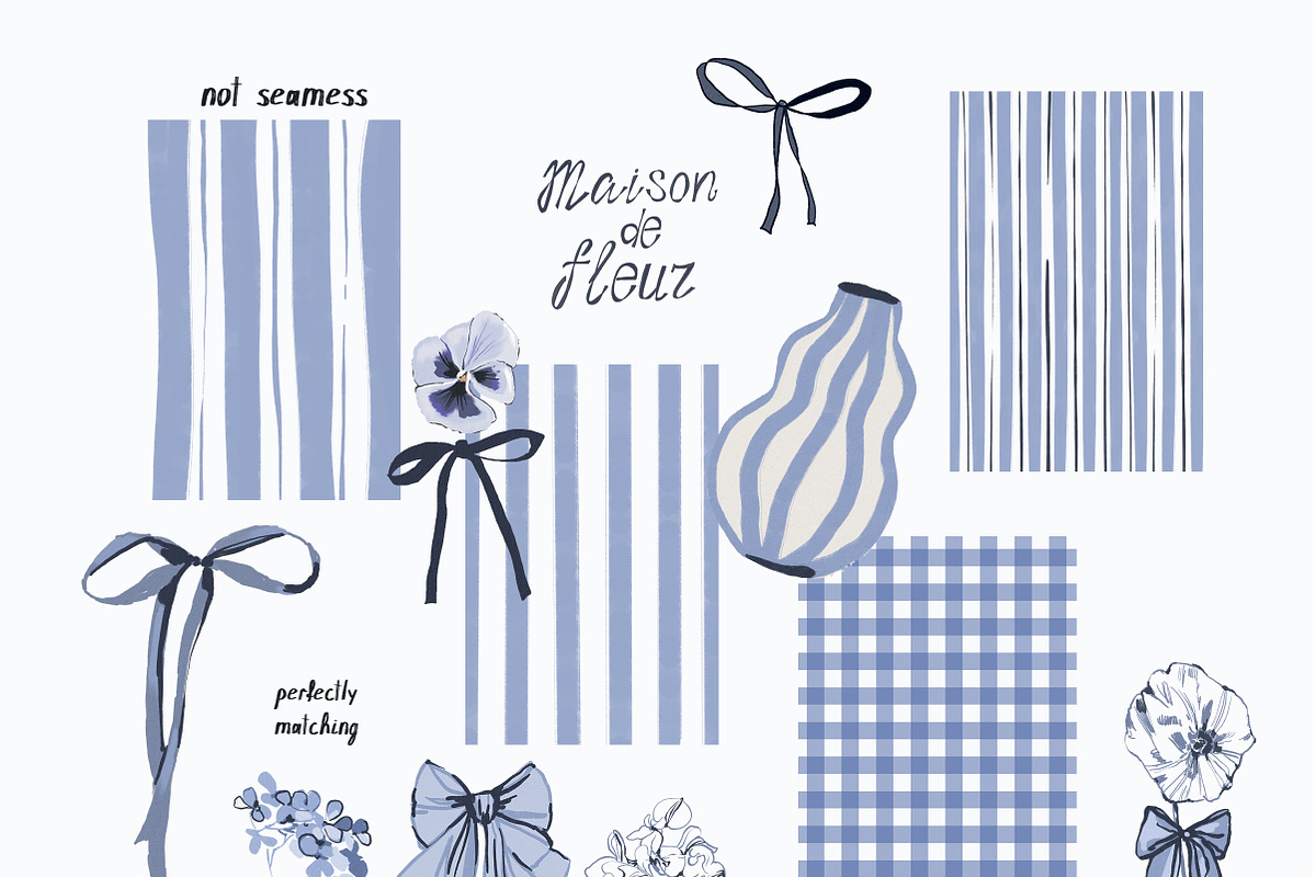 Cottage Core PNG Florals Bundle, a Decorative Illustration by ...