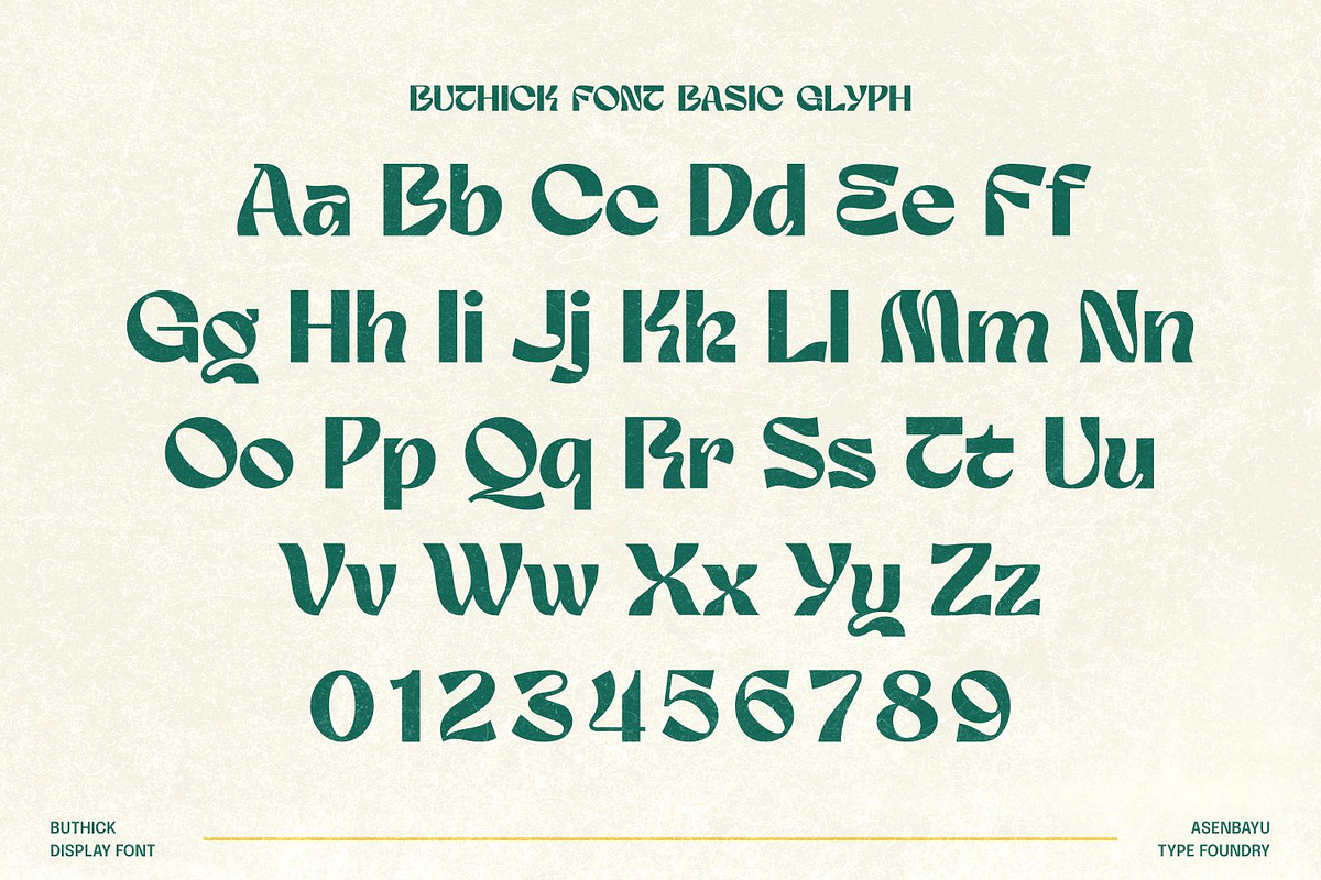 Buthick Font