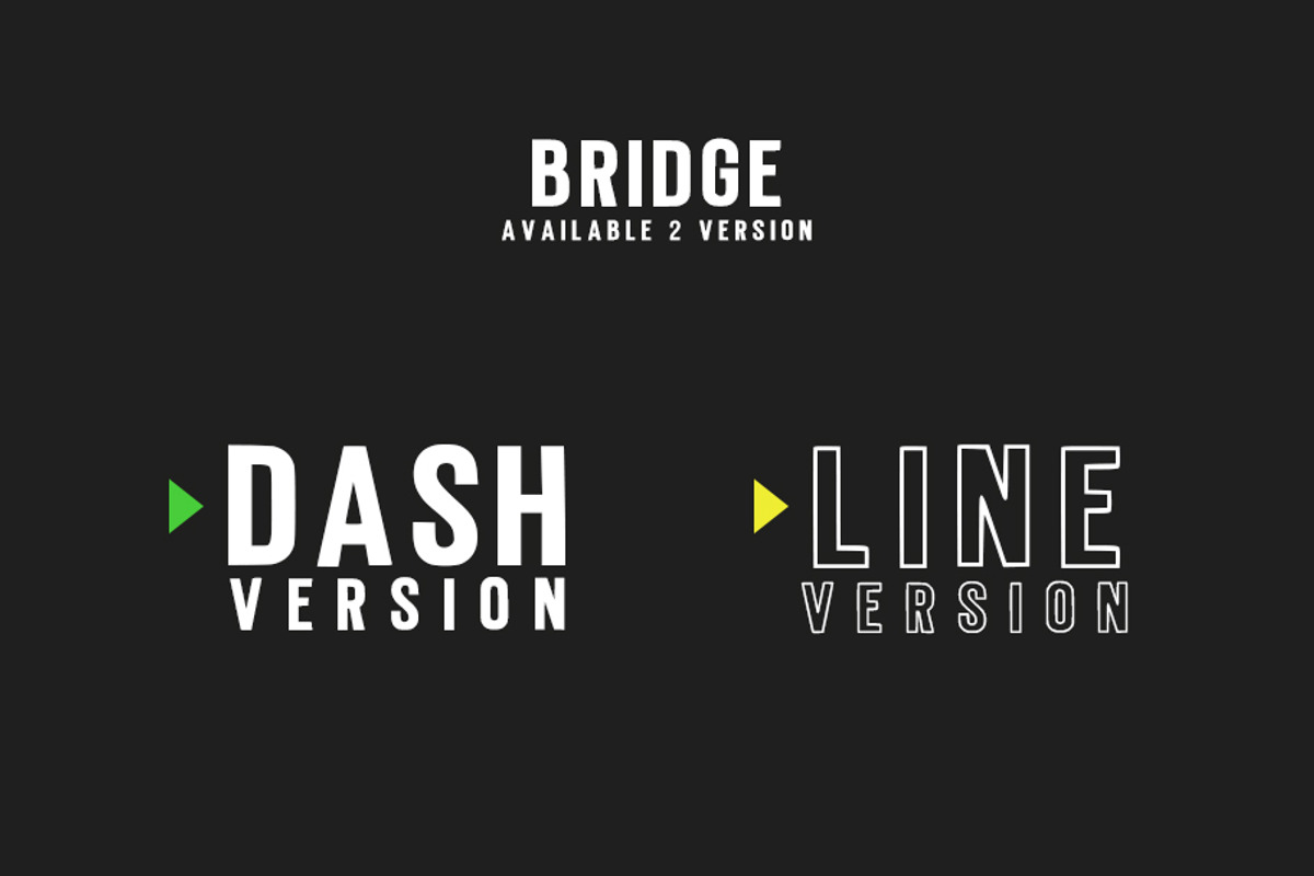 Bridge Font, a Sans Serif Font by Qomikin Studio