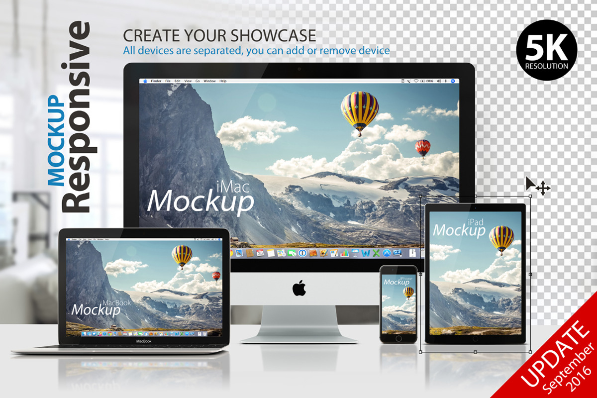 RESPONSIVE MOCKUP, an iPhone Mockup by Yuri-U