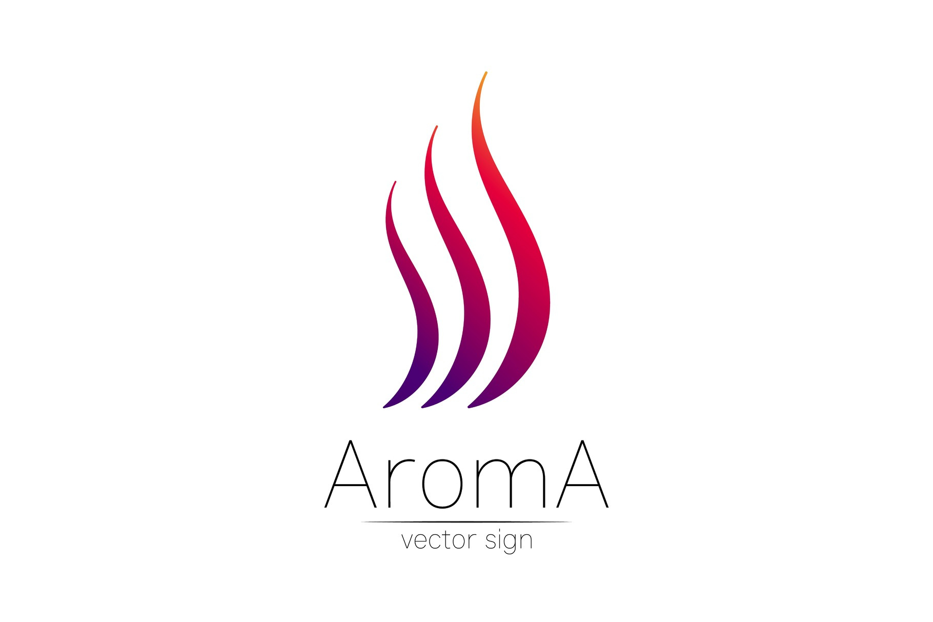 Aroma creative vector symbol, an Illustration by Wittmann