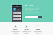 App Launch, a Bootstrap Template by launchpage