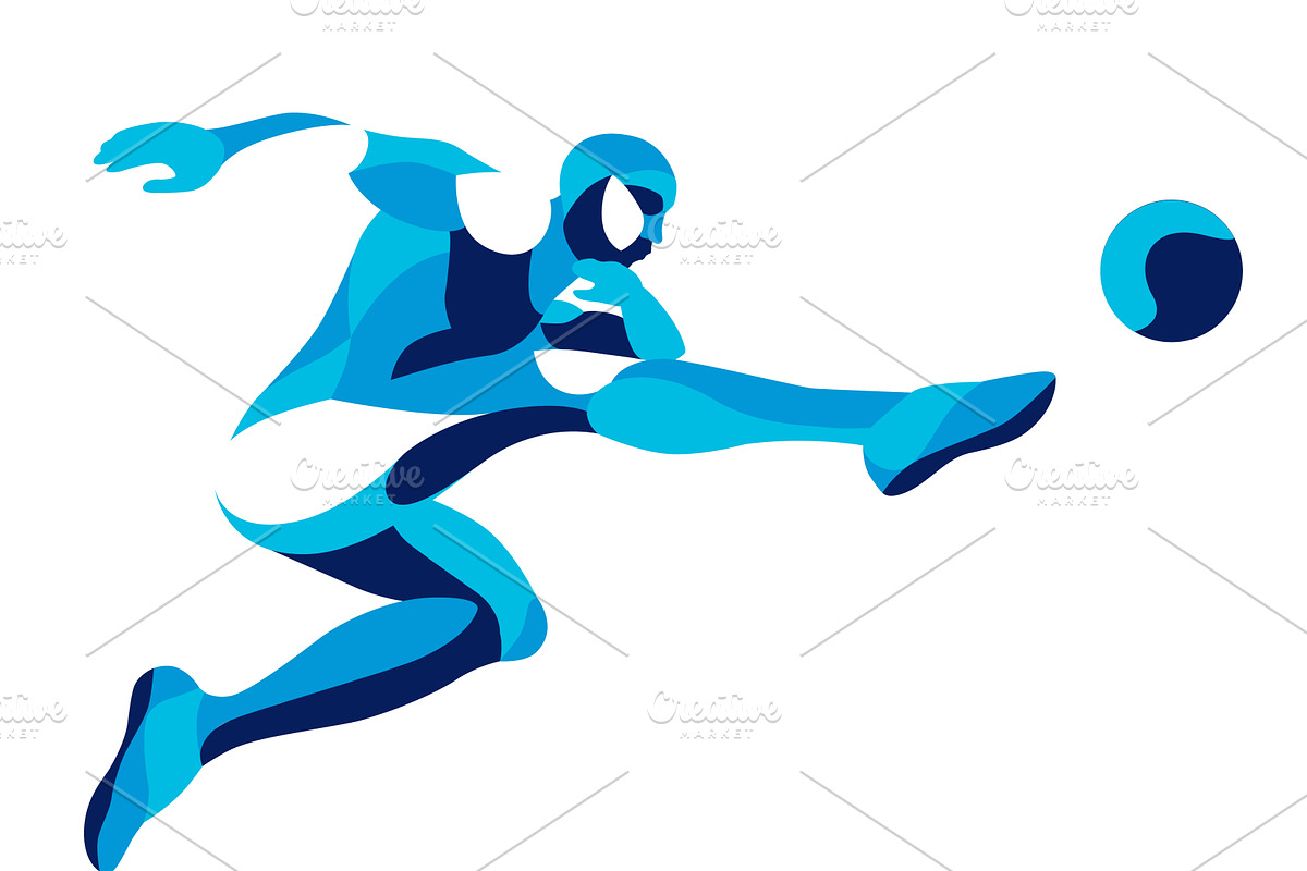 Set of stylized people in sport, an Illustration by Infinity Creativity