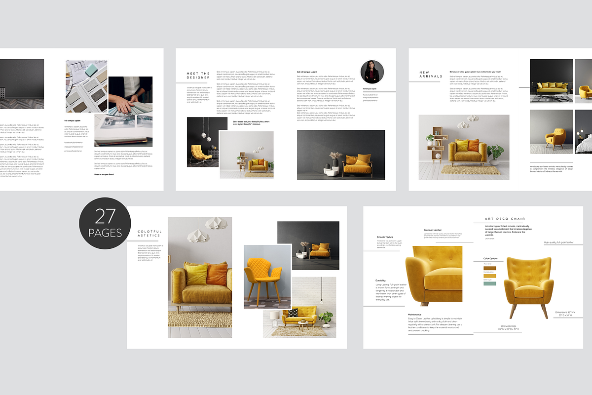 Product Catalog Template Indesign Canva