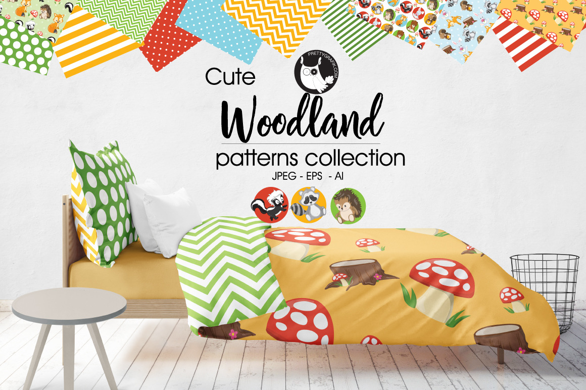 WOODLAND Pattern collection, a Pattern Graphic by PrettyPatterns