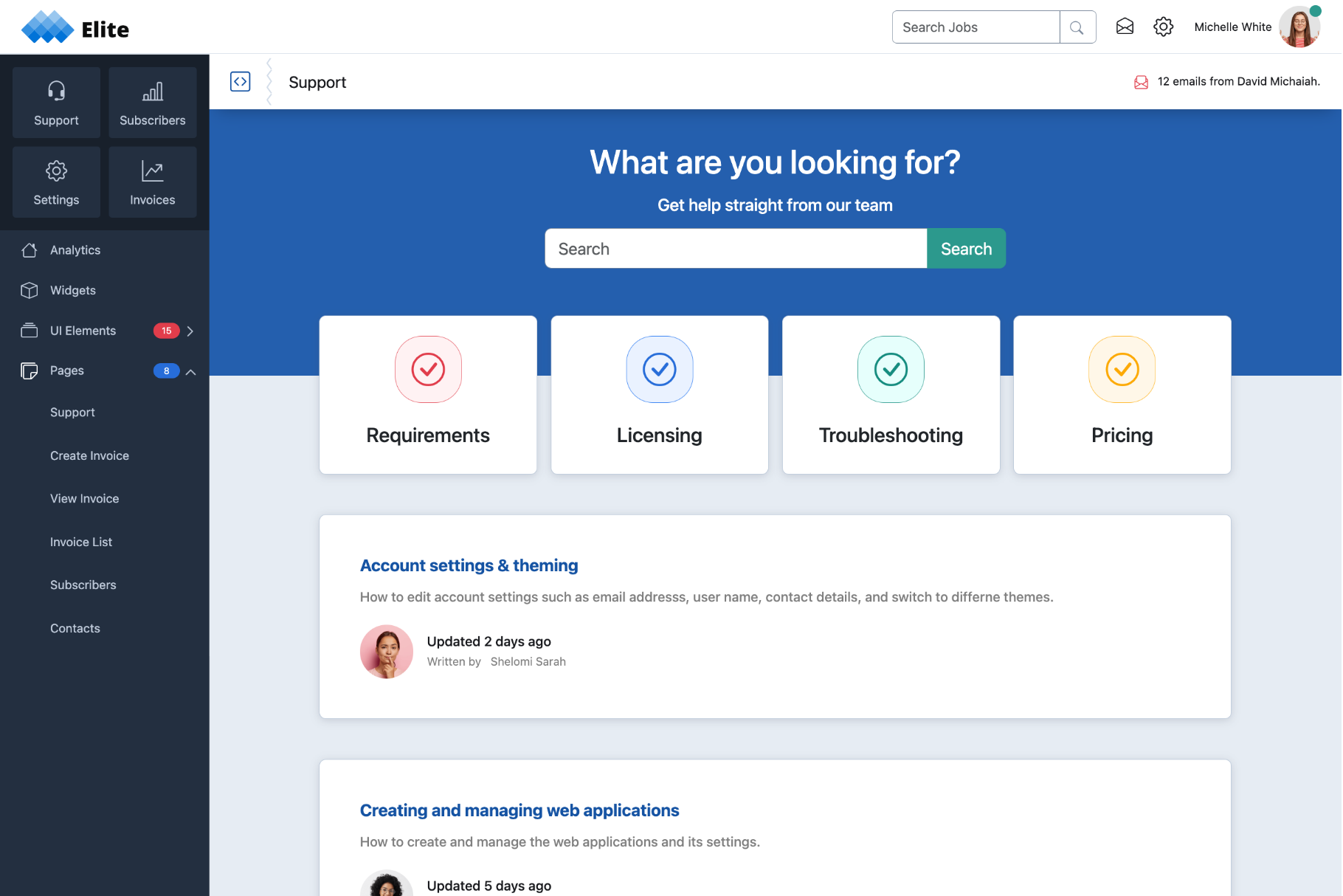 Admin Dashboard Template