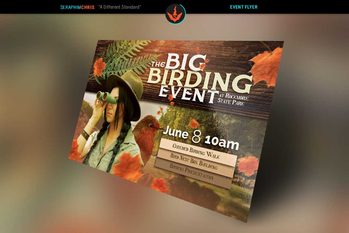 Birding Event Flyer Template, a Flyer Template by SeraphimChris ...