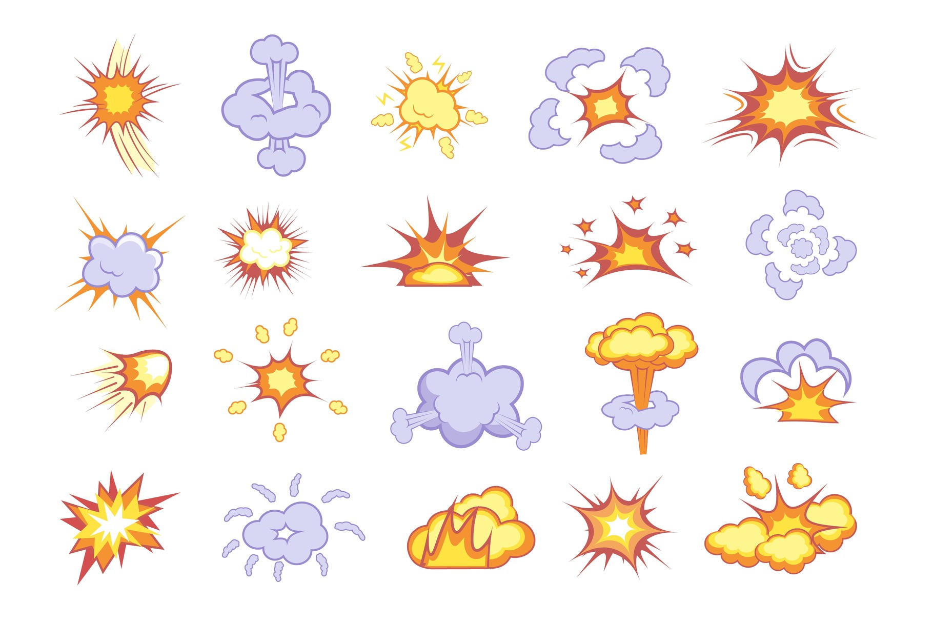 Boom explosion effect with blaze and, an Object Graphic by studioworkstock