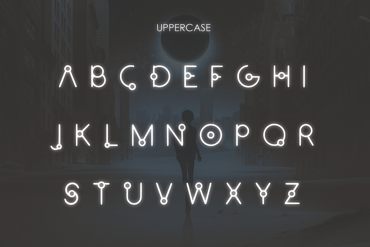 EQUINOX - A Font for the Space Age, a Symbol Font by Dene Studios