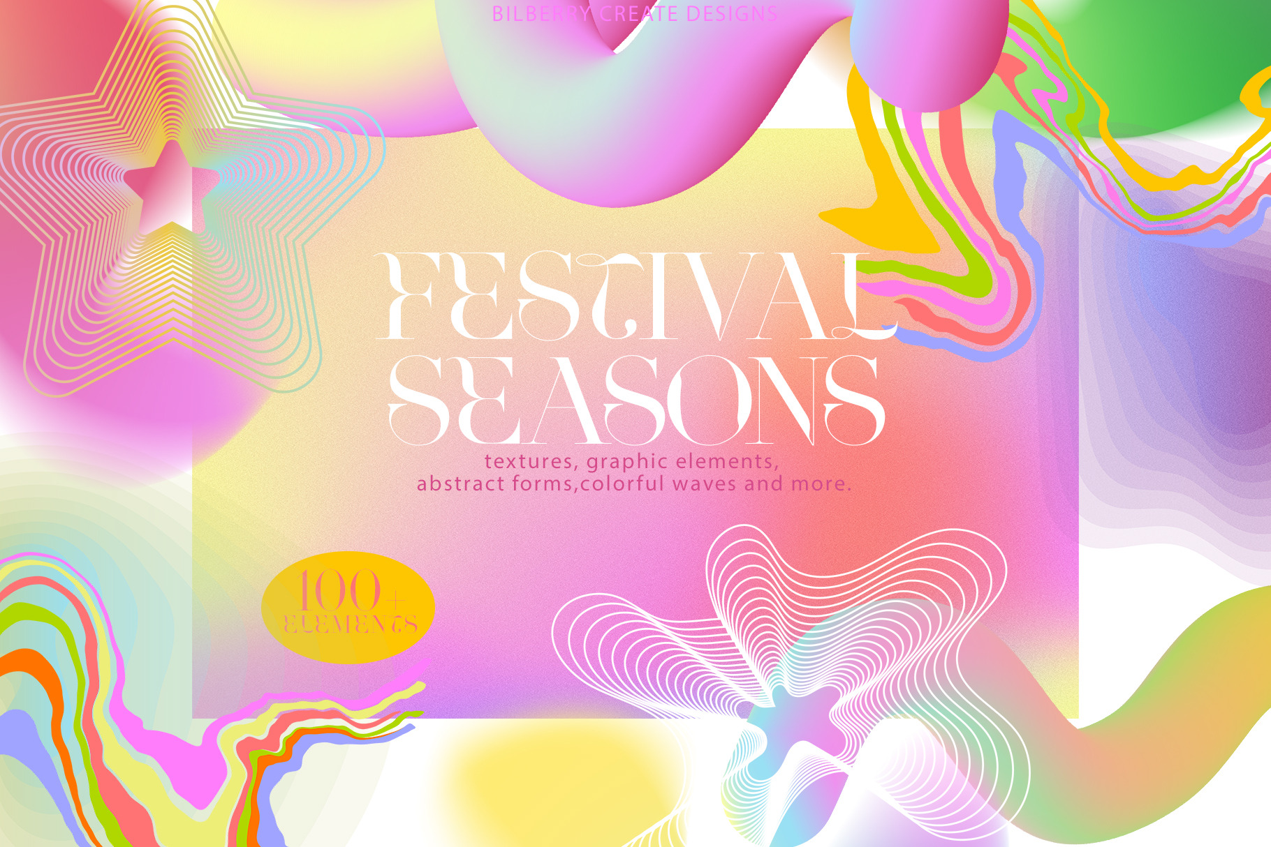 Festival seasons art set, an Object Graphic by BilberryCreates