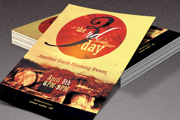 The Third Day Church Flyer, a Flyer Template by loswl