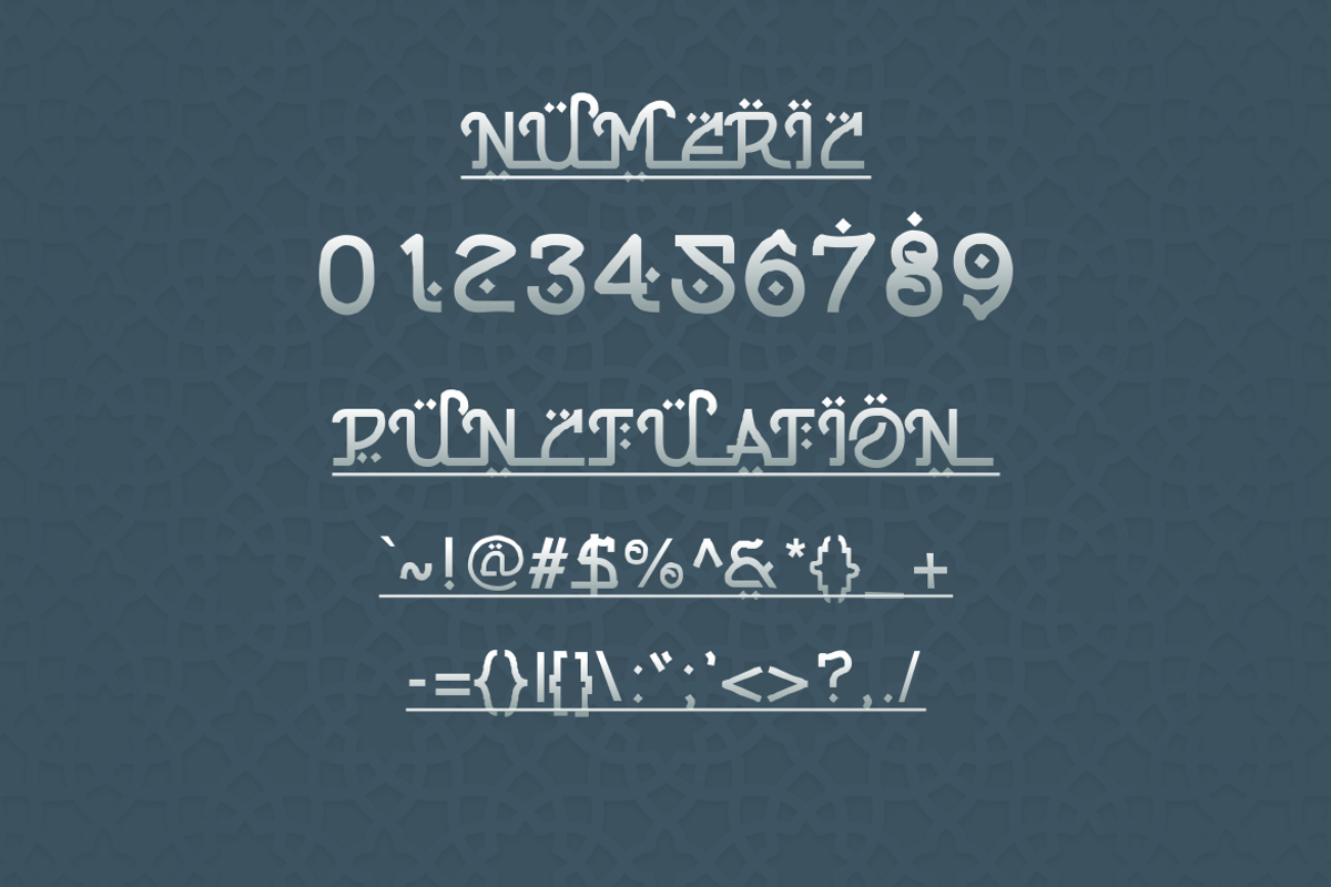Salamah Arabic Style Typeface, a Symbol Font by zerologicstudio