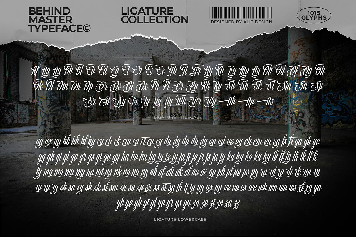 Behind Master Font, a Script Font by alit design