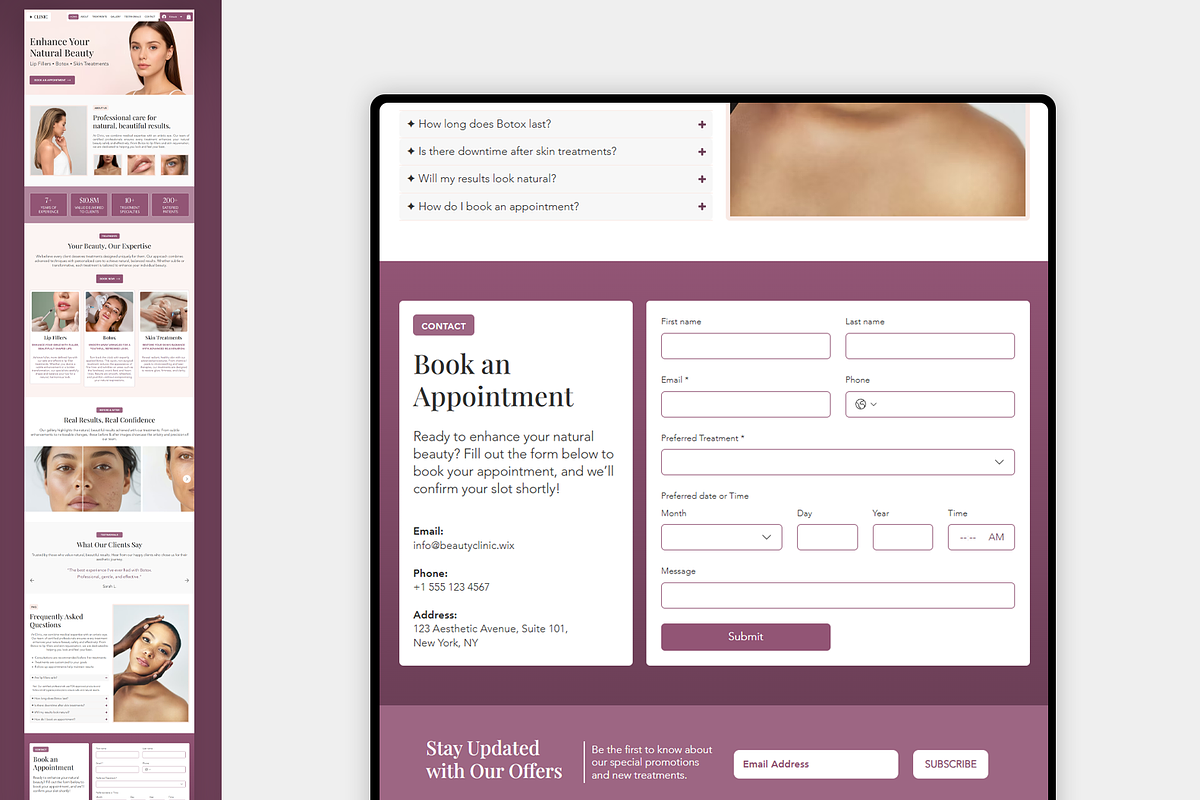 Aesthetics Wix Studio Website, a Wix Template by Kitteeh