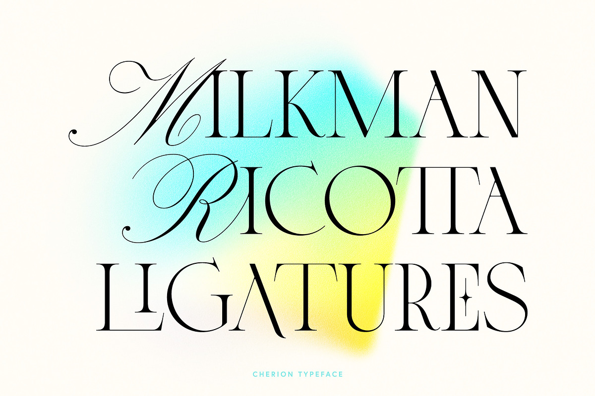 Cherion Typeface, a Serif Font by Ivan Rosenberg