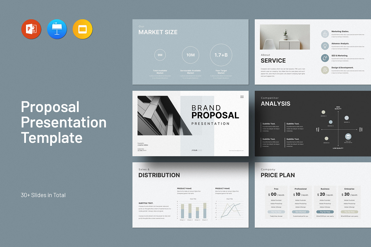 Brand Proposal Presentation, a Presentation Template by CreativeSlides