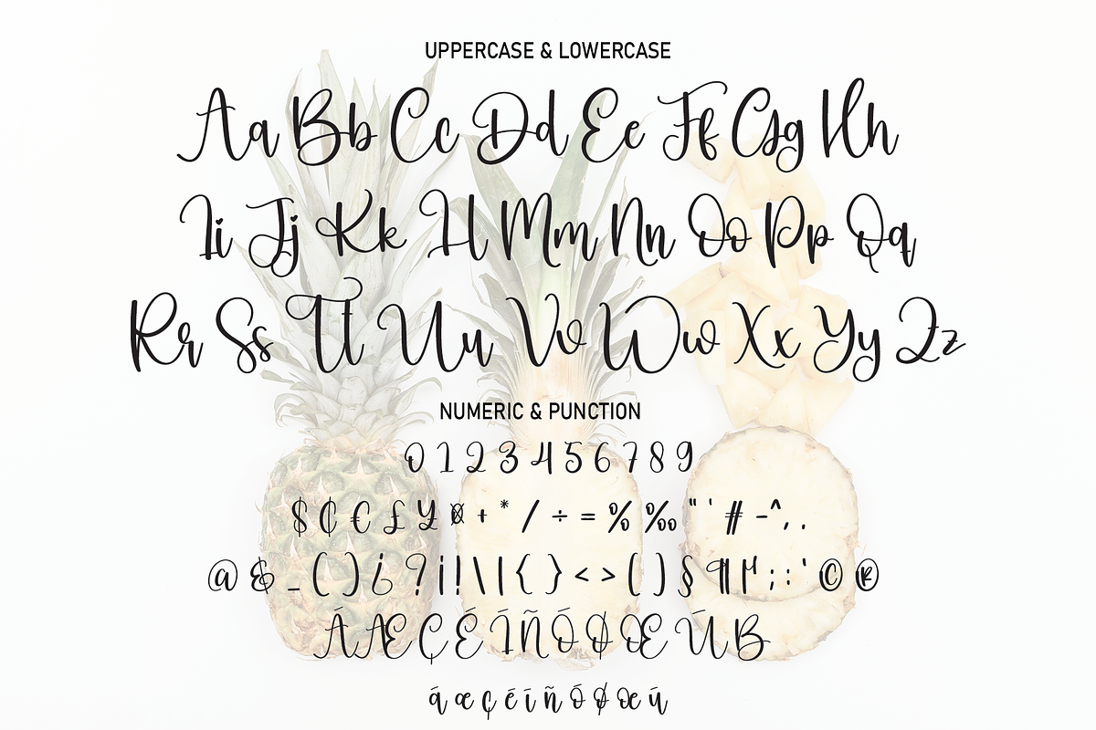 Pineapple | Script Font, a Script Font by Scratchones | Creative Market