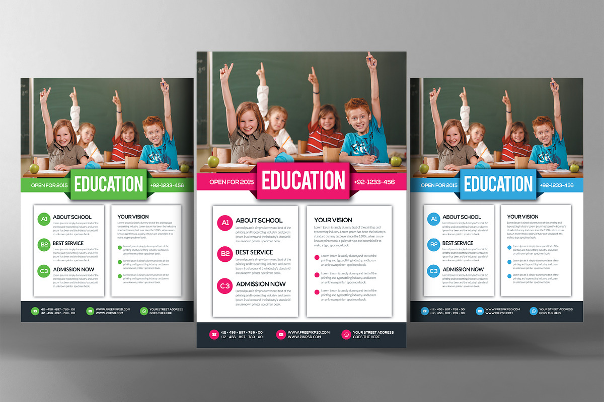 Academic Tutor & School Flyer, a Flyer Template by graphicforest